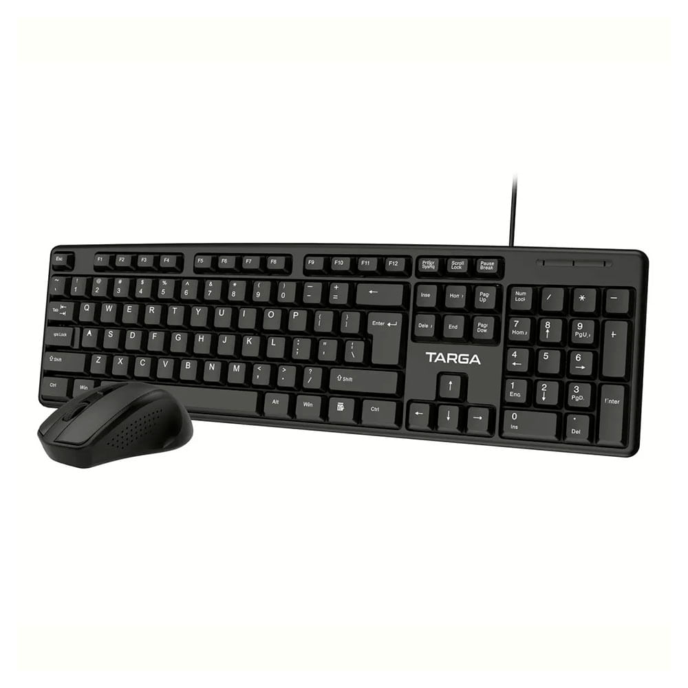 Kit Teclado Cable Y Mouse Usb Targa Office 200 - Maxihogar