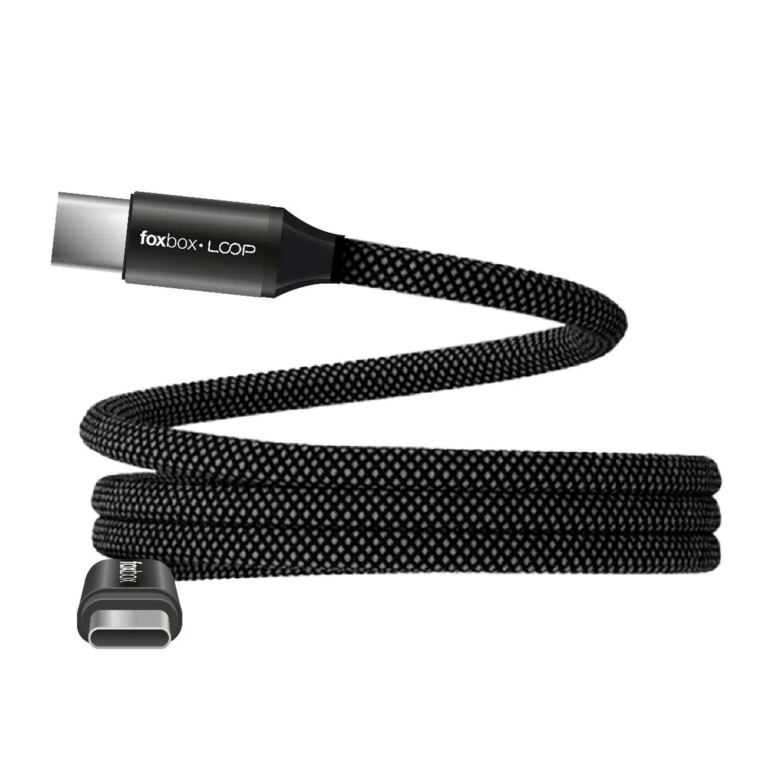 Cable Magnetico Foxbox 8375 Loop Type C 60w Negro - Maxihogar